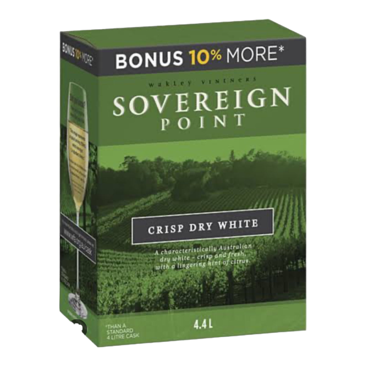 Sovereign Point Crisp Dry White Cask 4.4L – Candamber Liquor